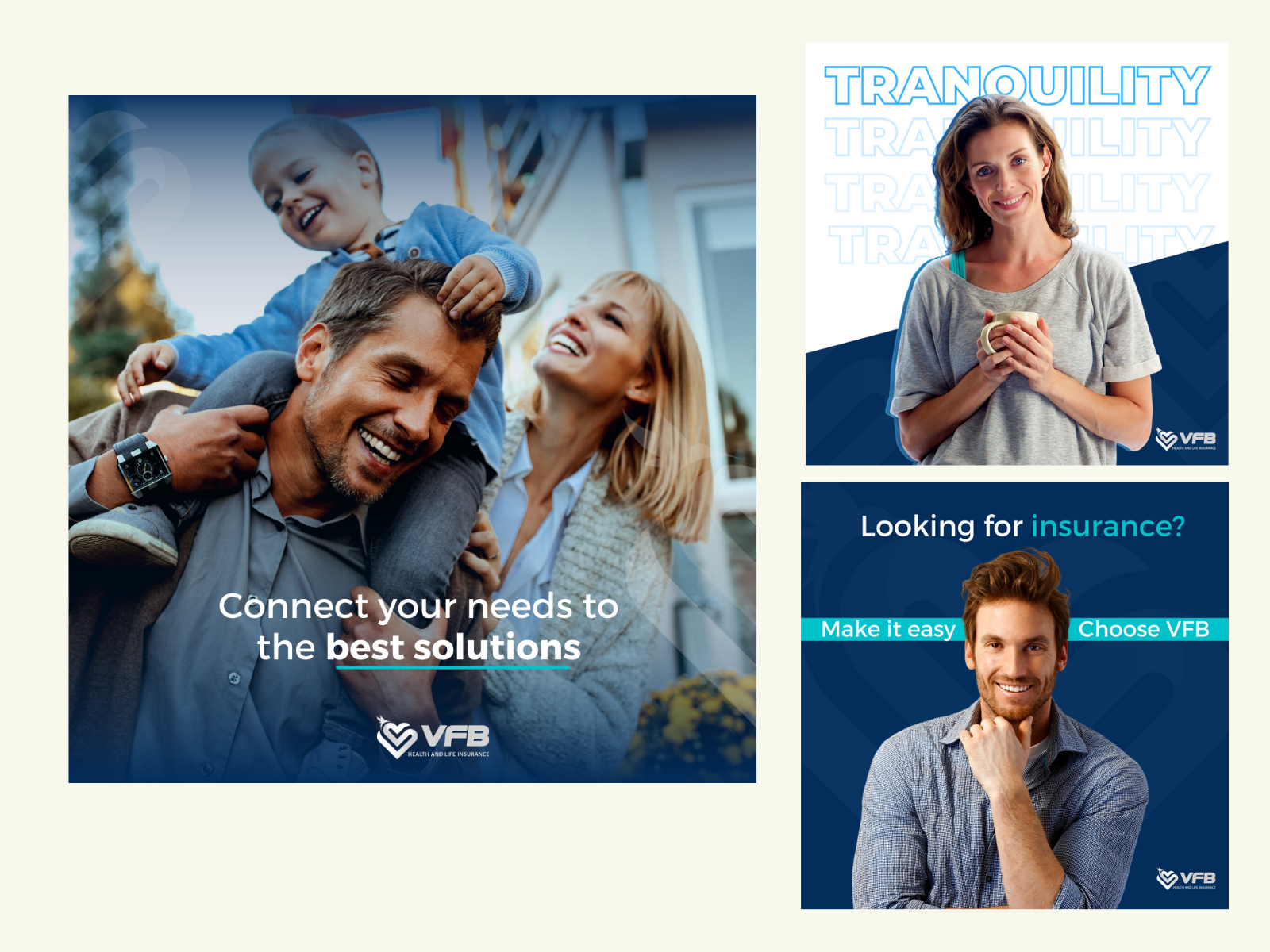 Instagram cards for insurance company by Luciane Sturaro on Dribbble