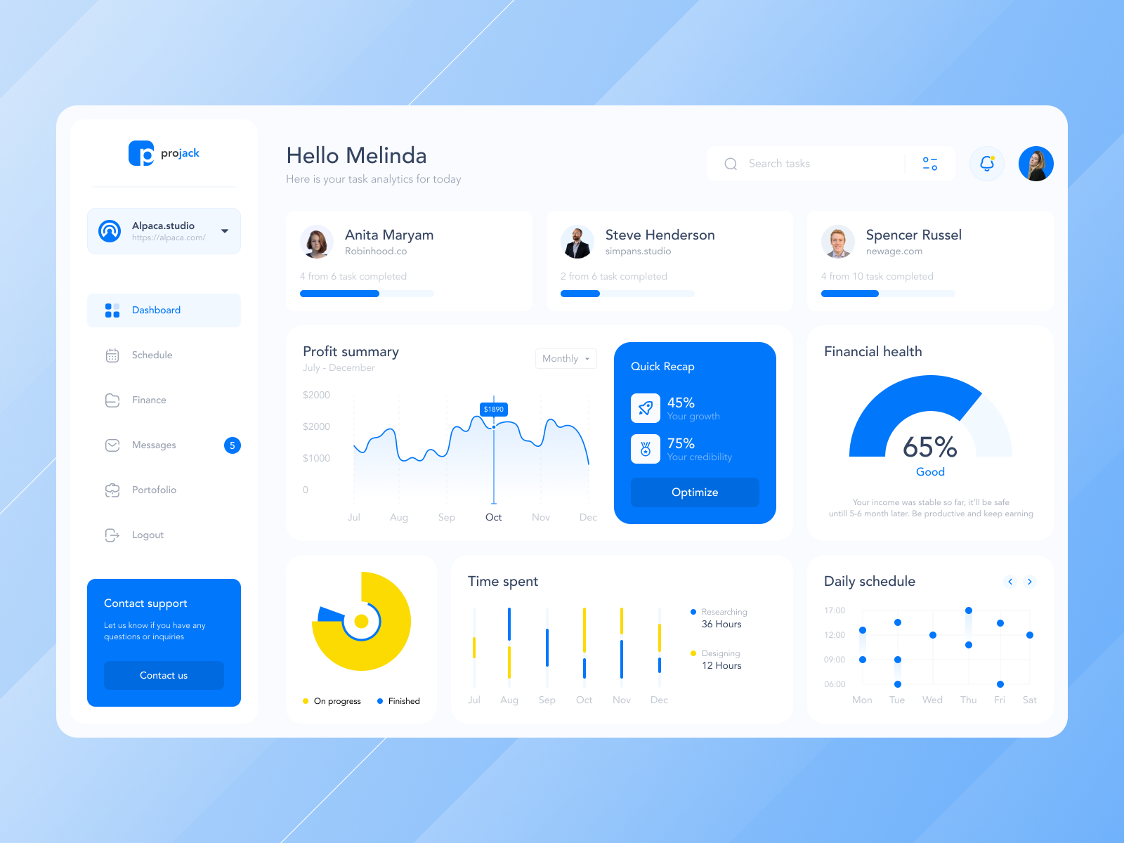 Projack 👨🏻‍💻- Ease You to Monitor Your Work by Firman JP for Vektora on ...