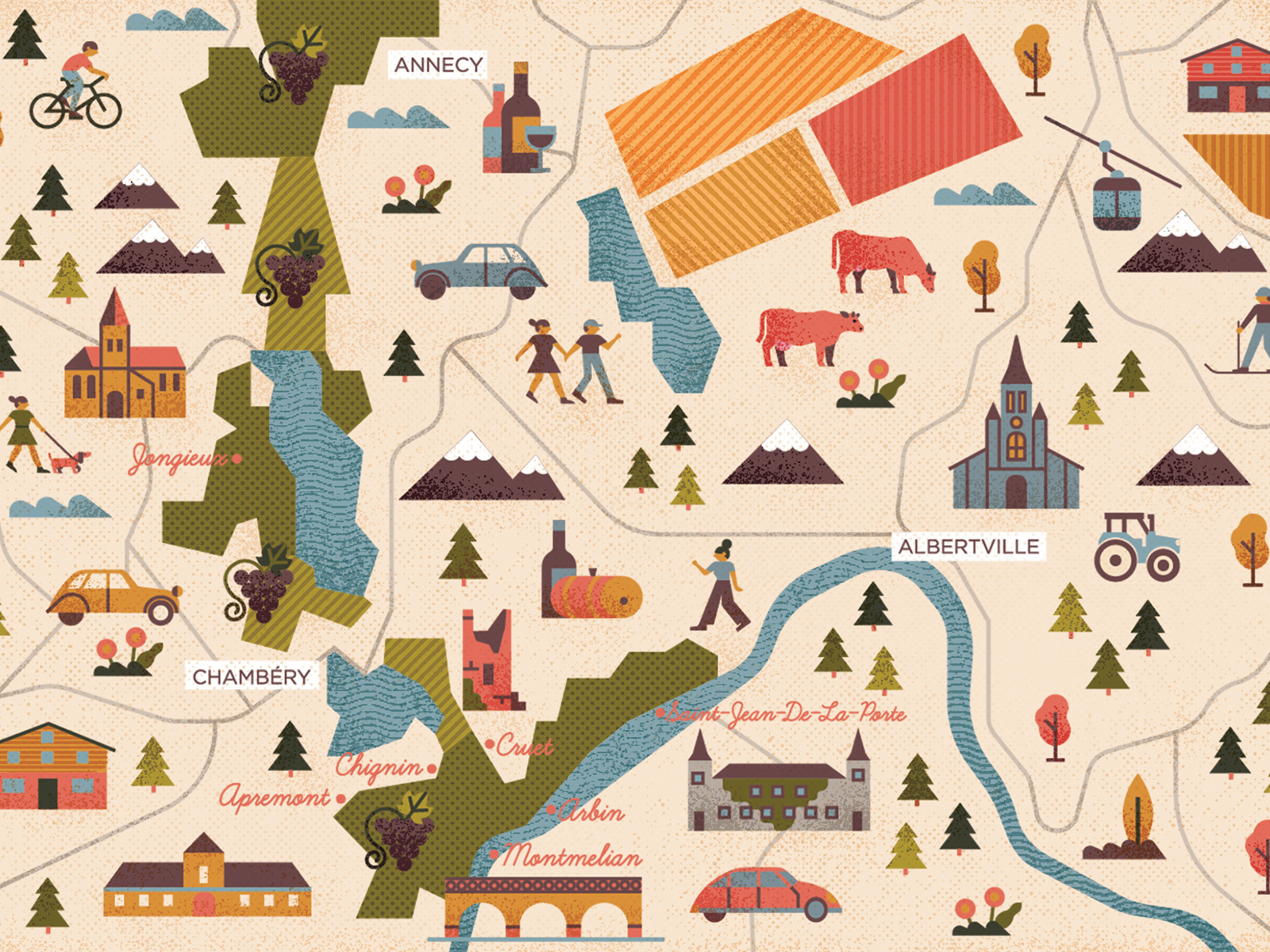 Map by Aline Fernandes | Dribbble