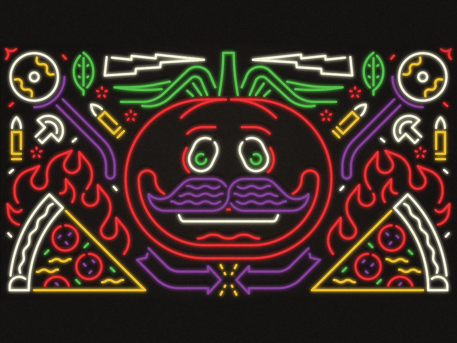 Neon Tomato by MUTI on Dribbble