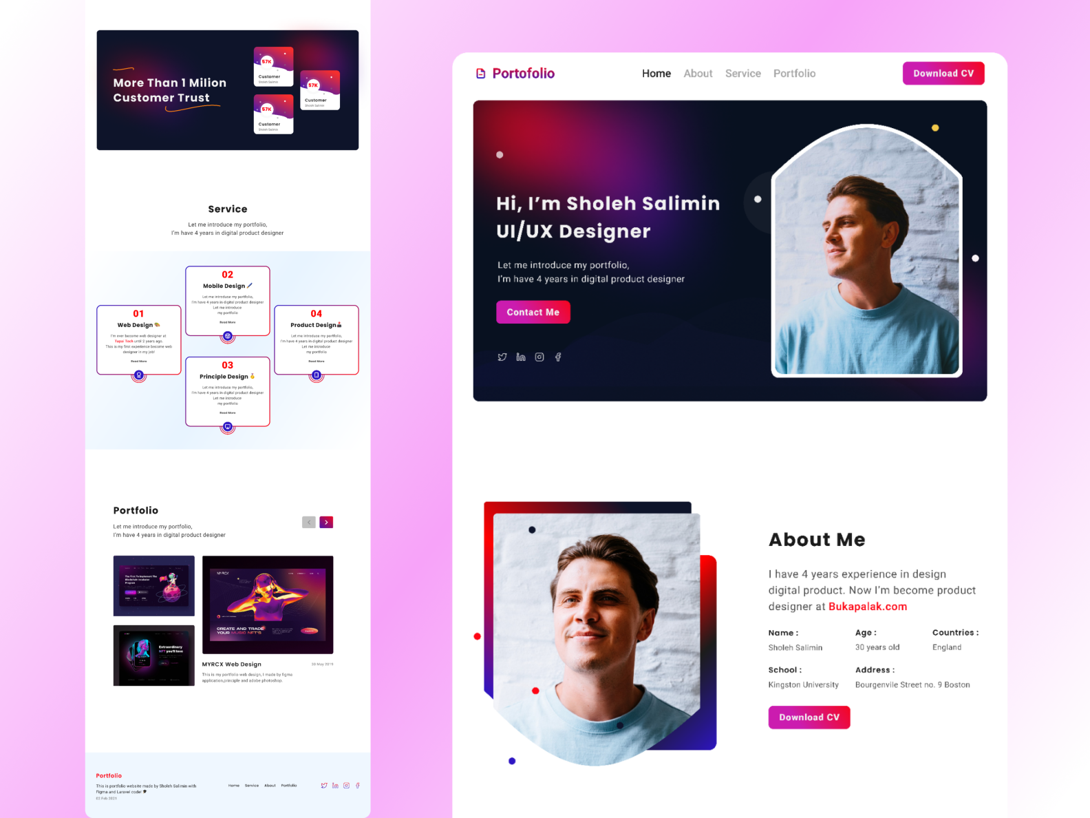 Sholeh Salimin Portfolio by Yerikho Ristian on Dribbble