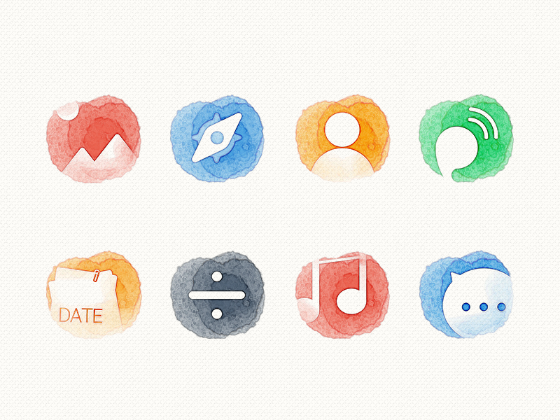 Chinese ink style icon(for Android) by Banboring on Dribbble