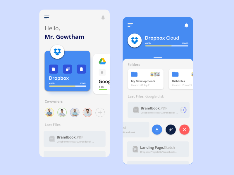 UI Mobile App Design by Gowtham on Dribbble