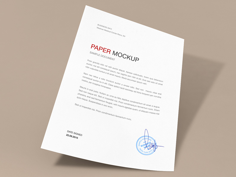 FREEBIE: Paper Mockup by AlienValley on Dribbble