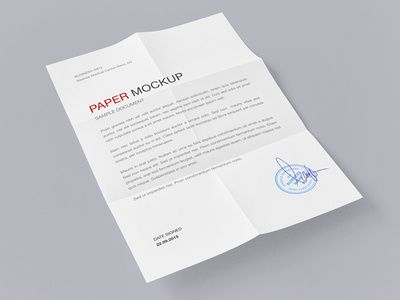 Freebie: Paper Mockup by AlienValley - Dribbble