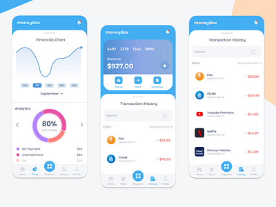 moneyBox App by thofolio on Dribbble