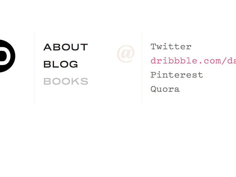 Final Header by David Yeiser on Dribbble