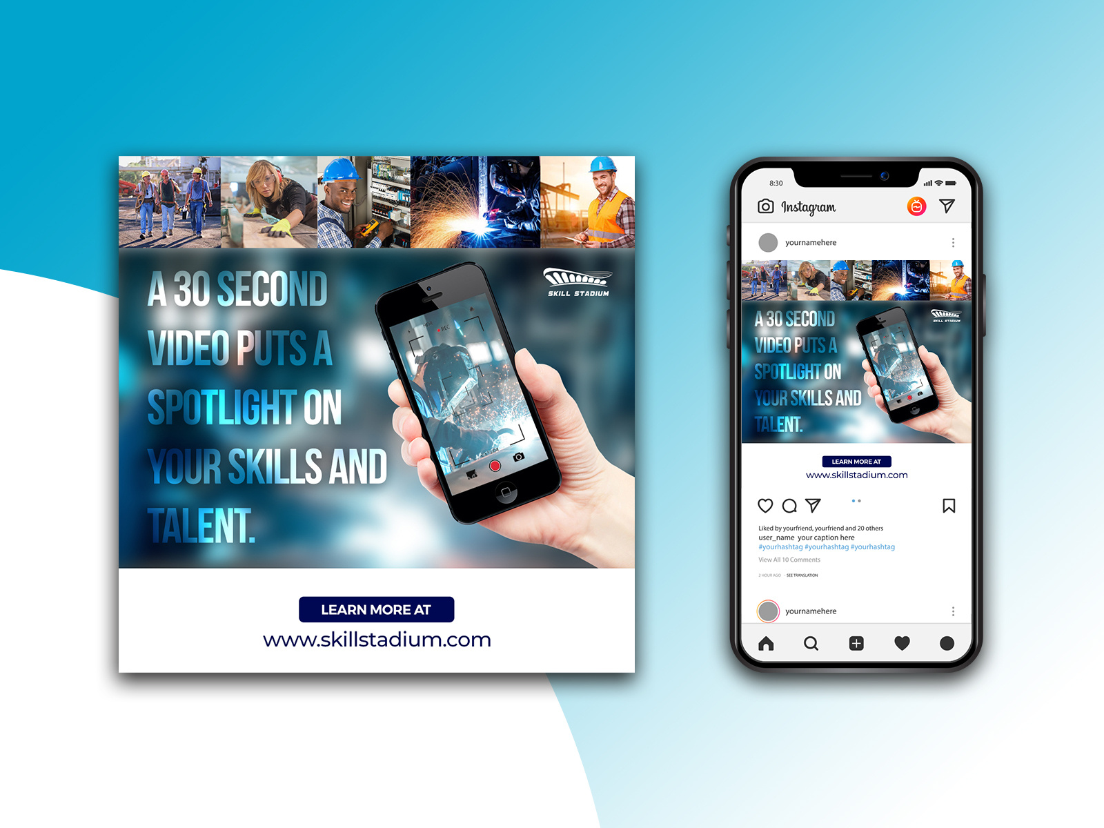 Social Media Post Design for Skill Stadium by Md Amran on Dribbble