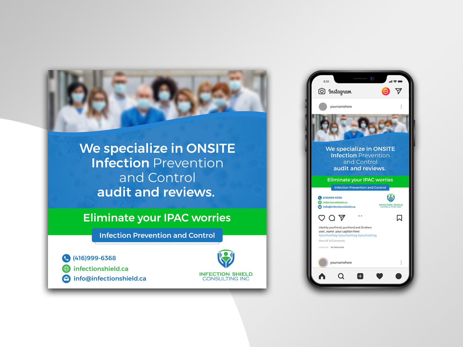 Social Media Post Design for Infection Control by Md Amran on Dribbble