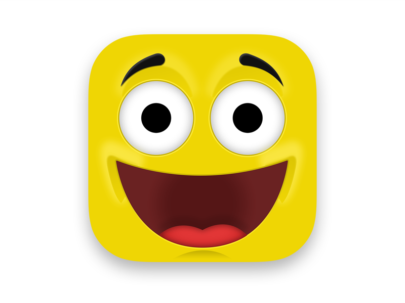 Emoji App Icon by Nikita on Dribbble