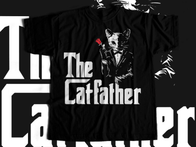 Cat Father Tshirt design by TeePlace on Dribbble
