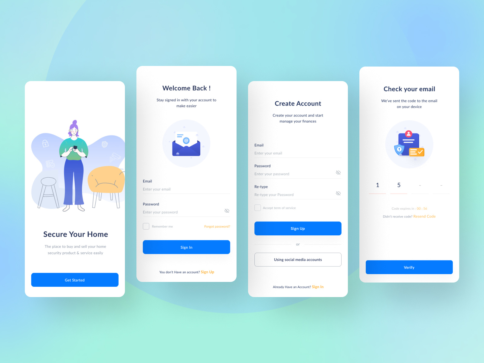 Smart Home Security App Design by Md Sakib for Pixency on Dribbble
