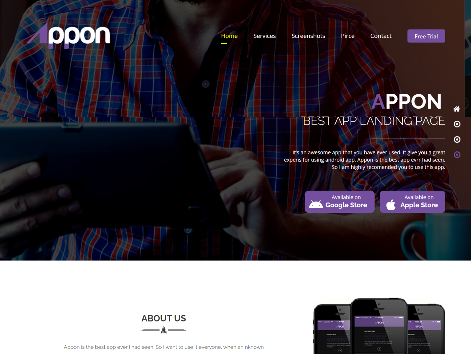 Appon App Langing Page Design by Raihan Biswas on Dribbble