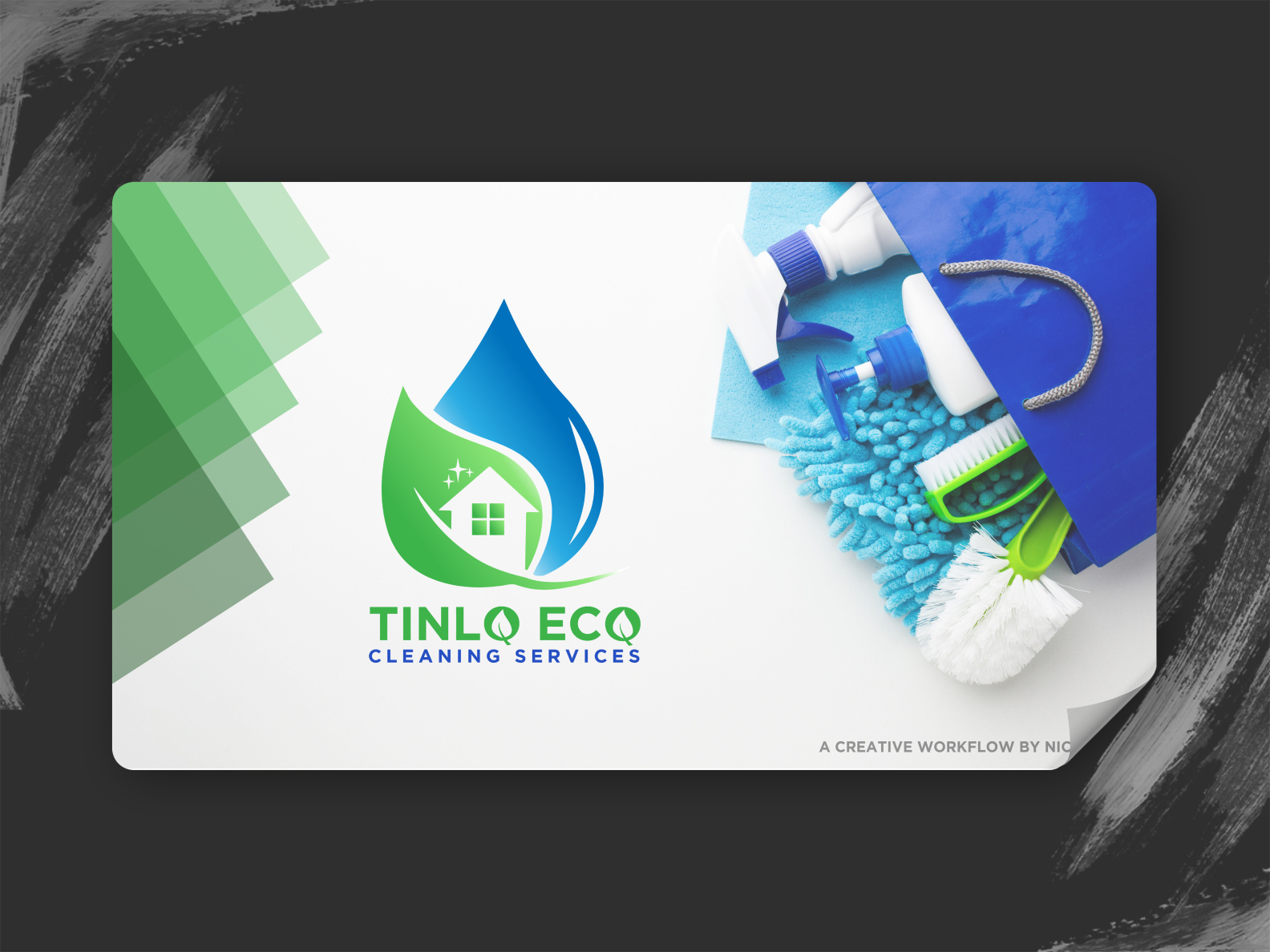 TINLO ECO CLEANING SERVICES (LOGO DESIGN) by Nic Caspe on Dribbble