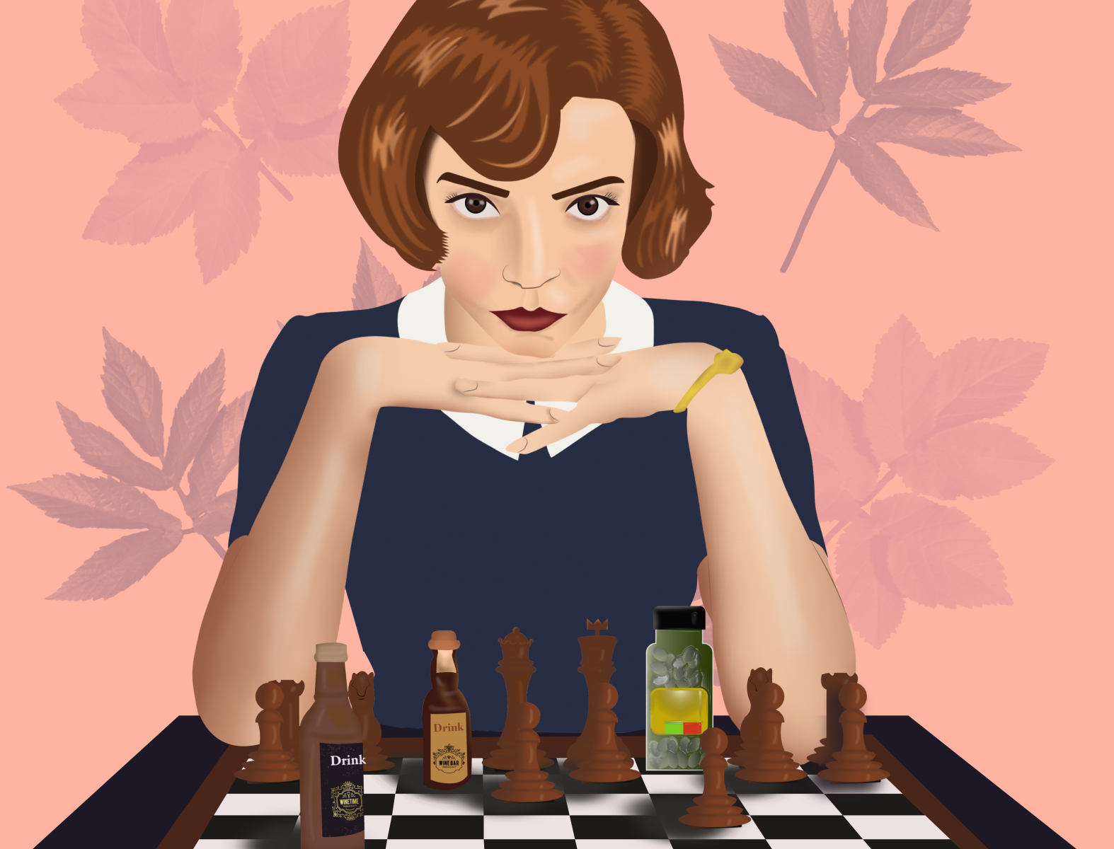 Queens Gambit vector art by Behnaz Izadyar on Dribbble
