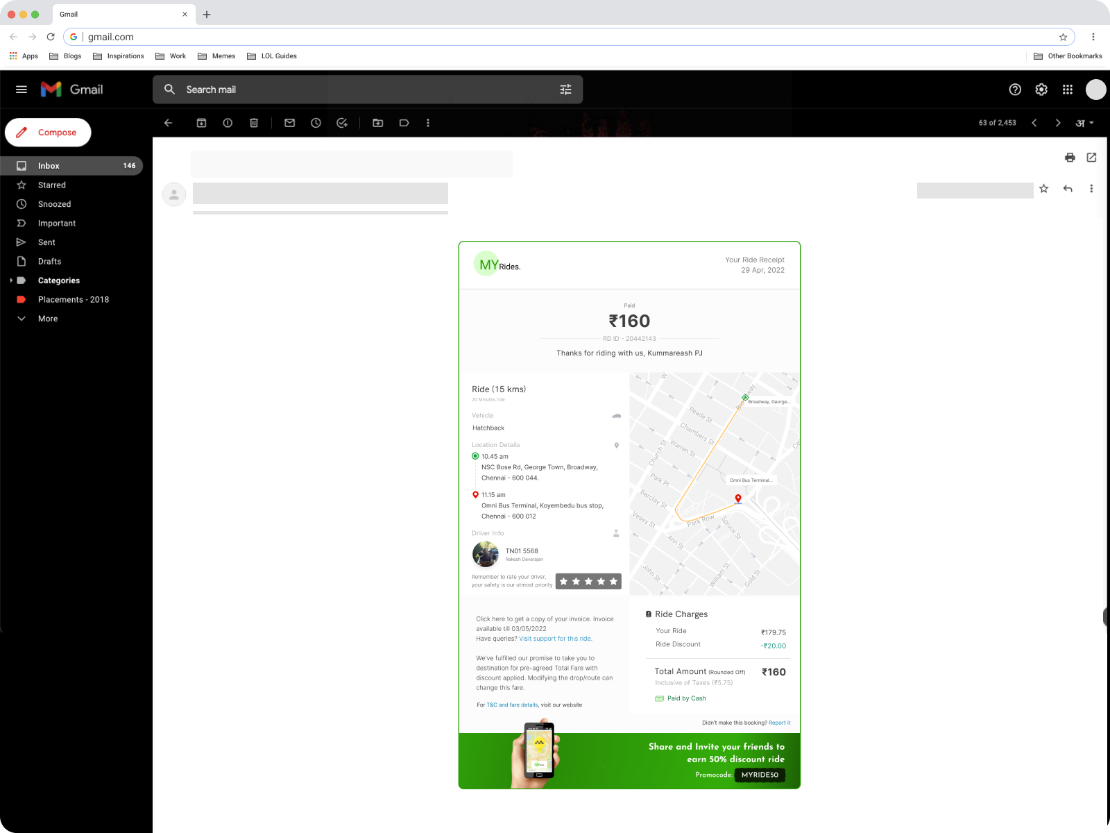 E-mail Receipt by Kummareashvar PJ on Dribbble