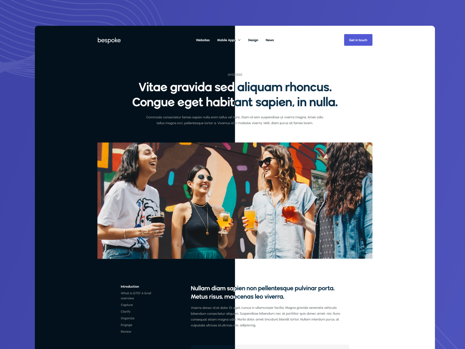 Bespoke Theme - Blog by Clean Commit on Dribbble