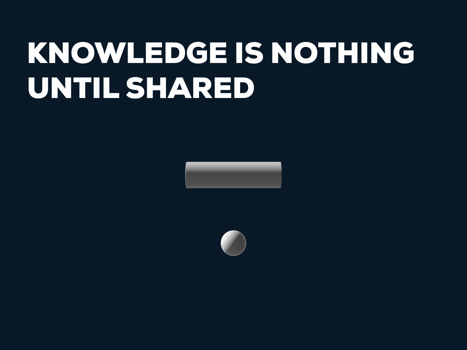 Knowledge is power. Share it. by Rockerzz on Dribbble