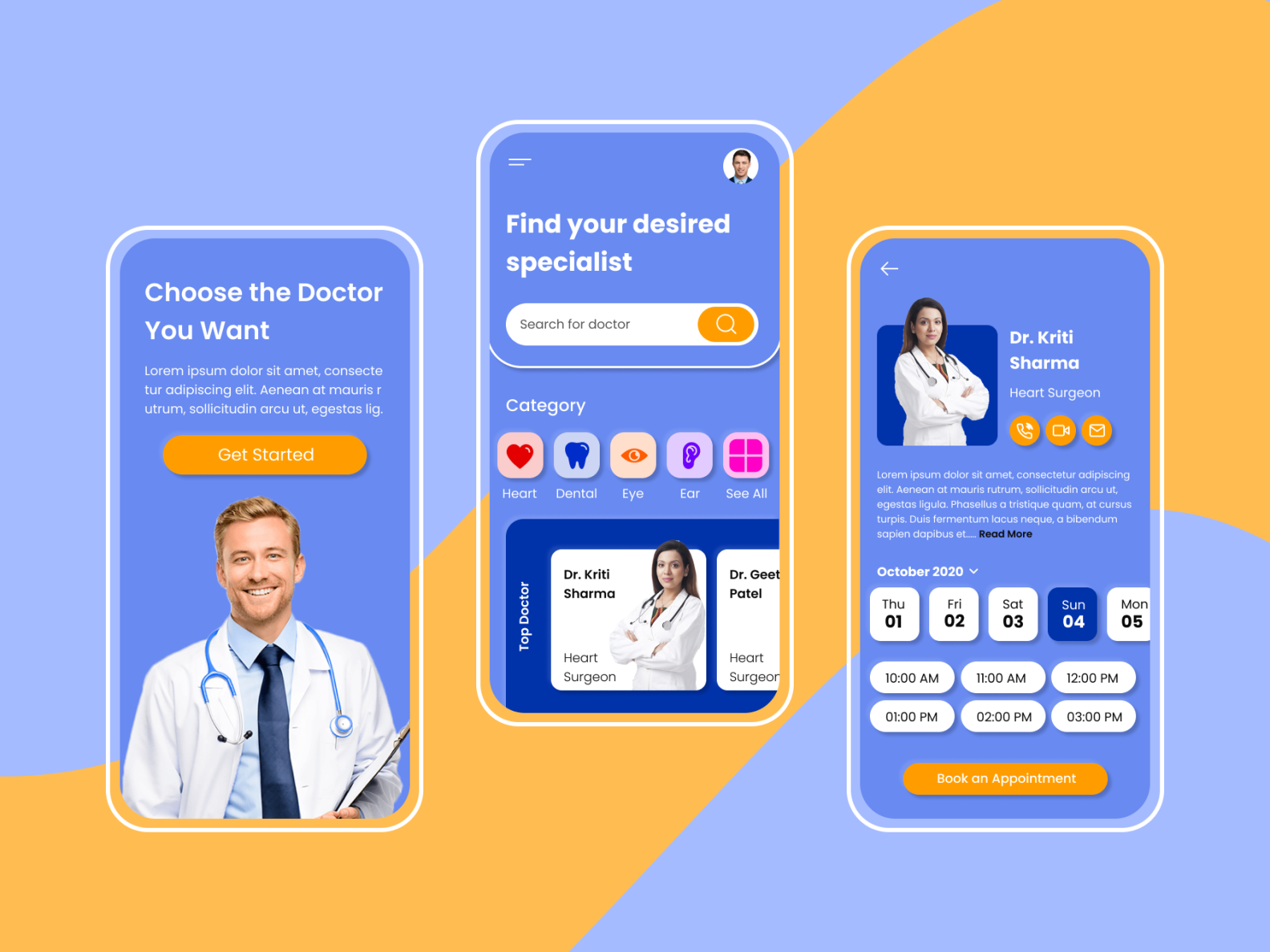 Health Care App Design Concept by Rishabh Aher on Dribbble