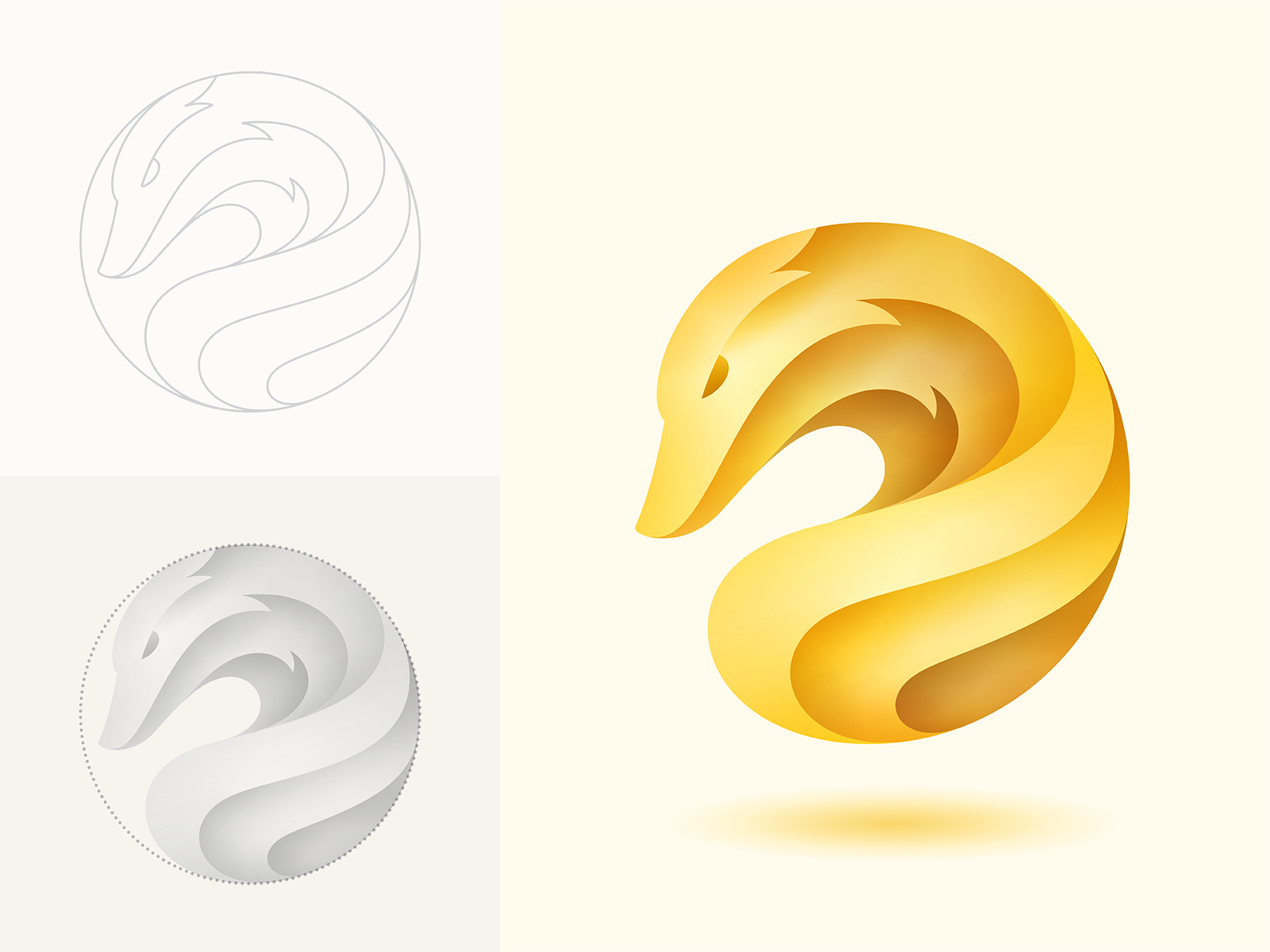 Golden Fox by Yoga Perdana on Dribbble