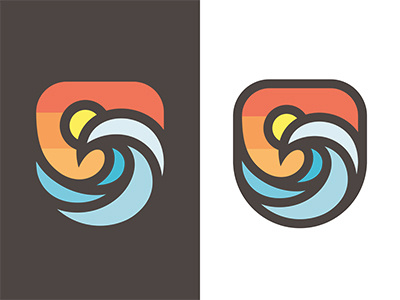 Sunset Badge by Yoga Perdana on Dribbble