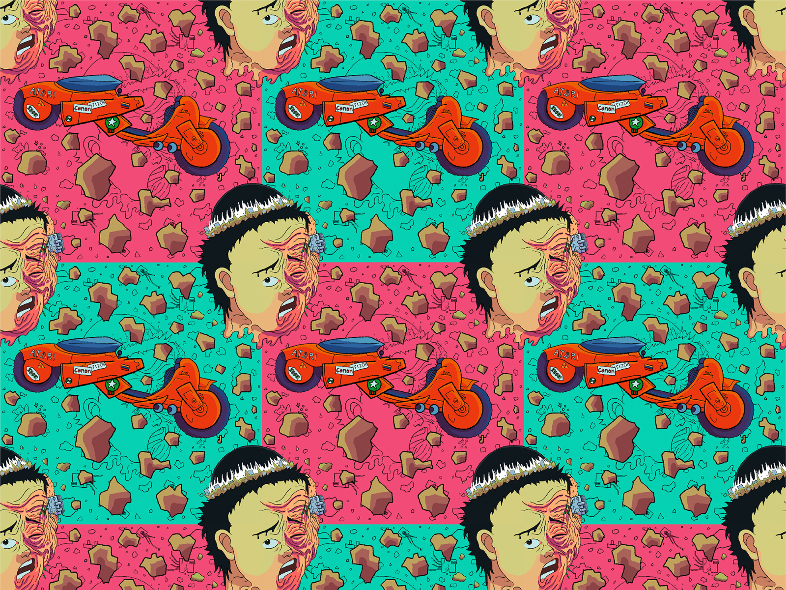 akira pattern by Rafa Mudó on Dribbble