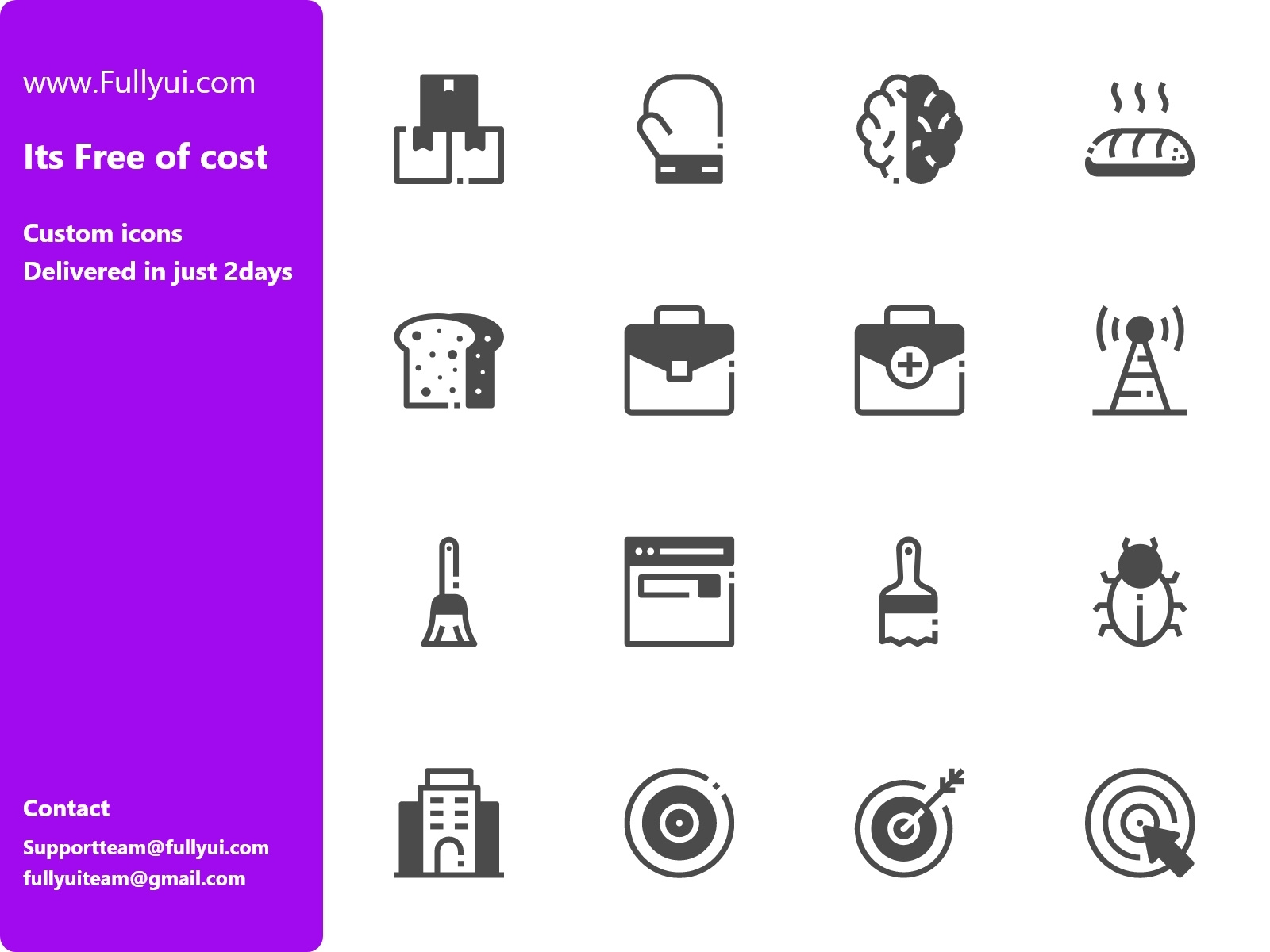 Bug icon by Fullyui on Dribbble