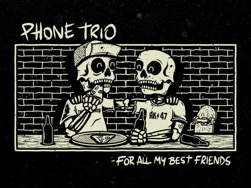 Phone Trio - Best Friends by Vinicius Gut on Dribbble