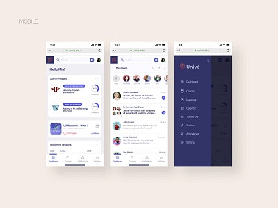Responsive Student Dashboard by Joanna on Dribbble
