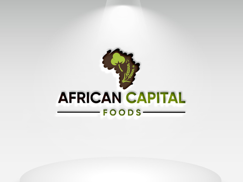 African Capital food logo by Jana Designer on Dribbble