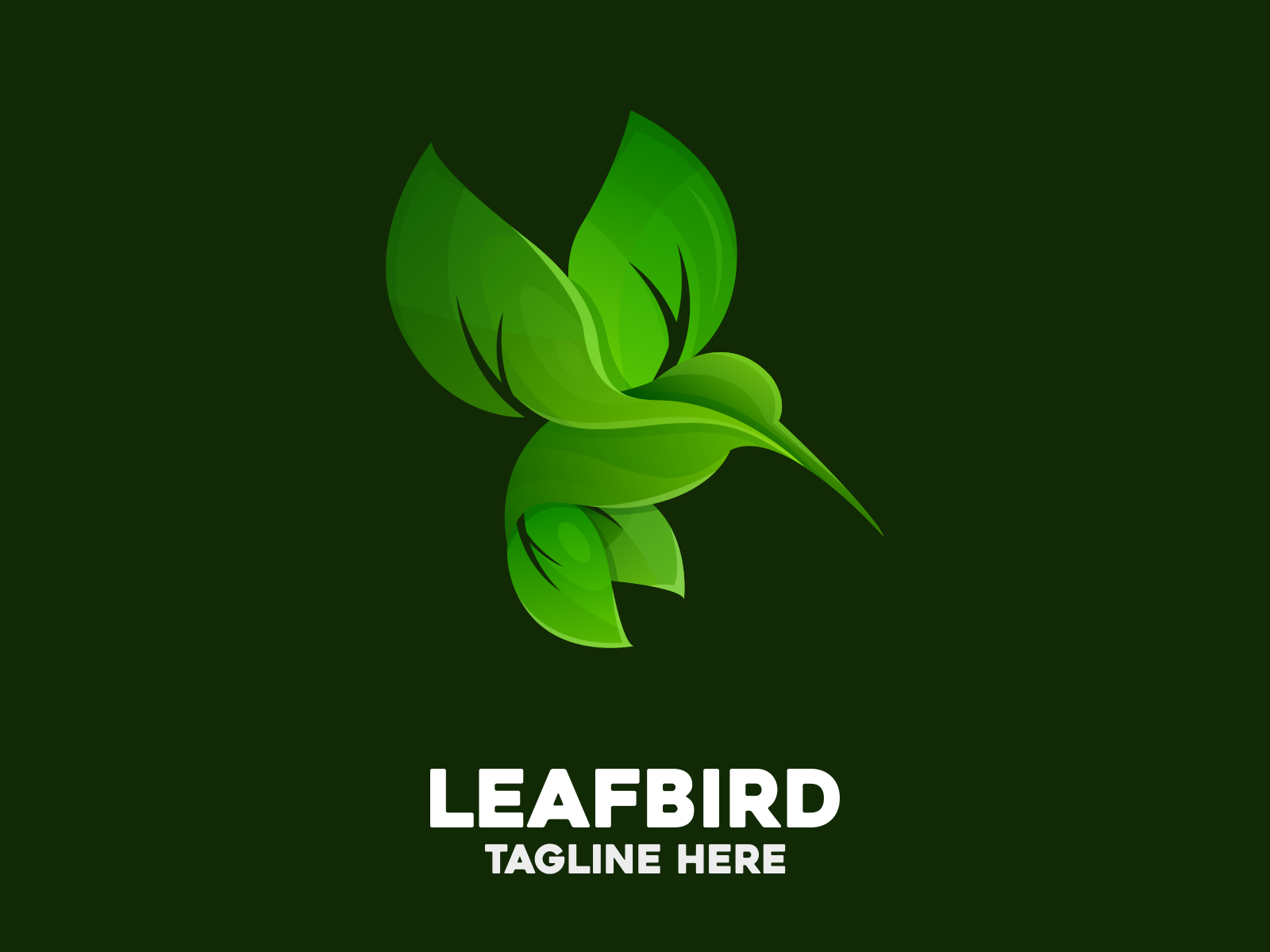 Leaf Bird by Qr Design Studio on Dribbble