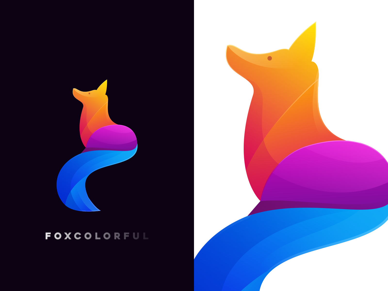 Fox Colorful Logo Design by Qr Design Studio on Dribbble