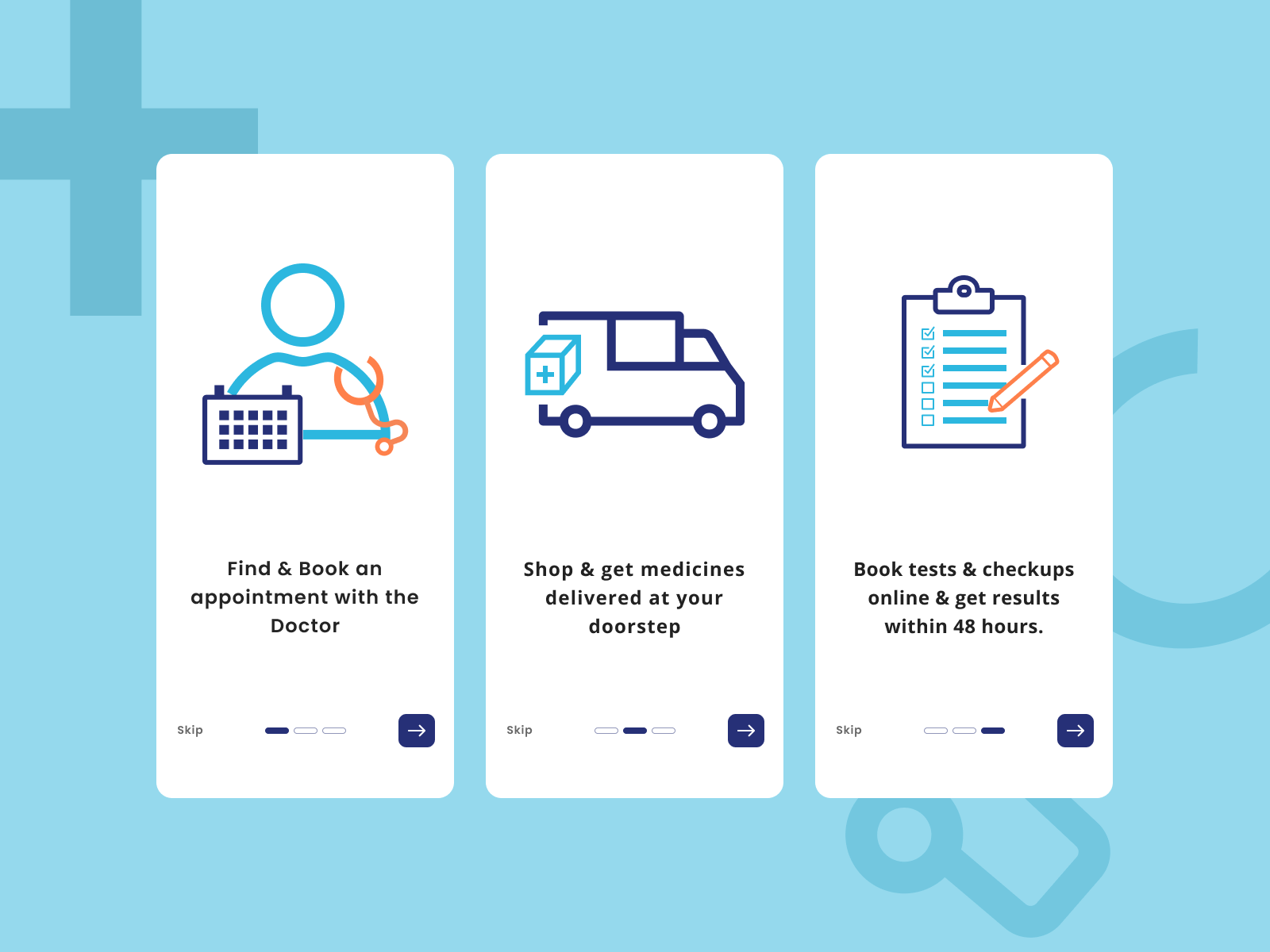 Splash Screen for On-Demand Healthcare App by Shalini Saraf on Dribbble