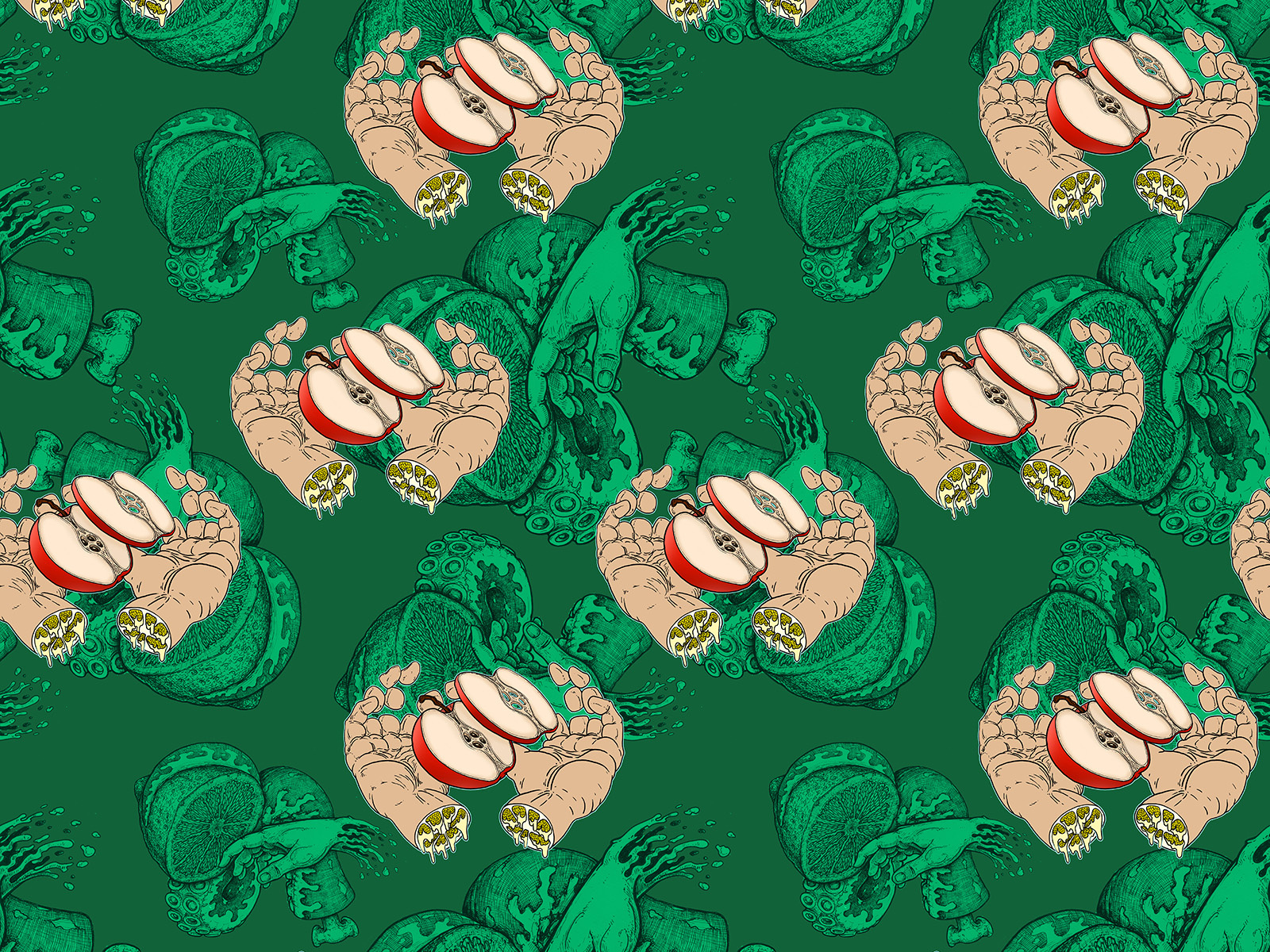 My drawings as patterns by Thorir Karl Celin on Dribbble