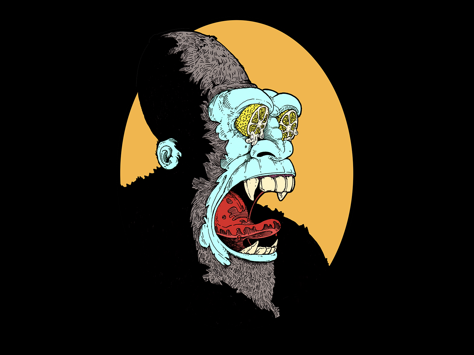 Sour Gorilla by Thorir Karl Celin on Dribbble