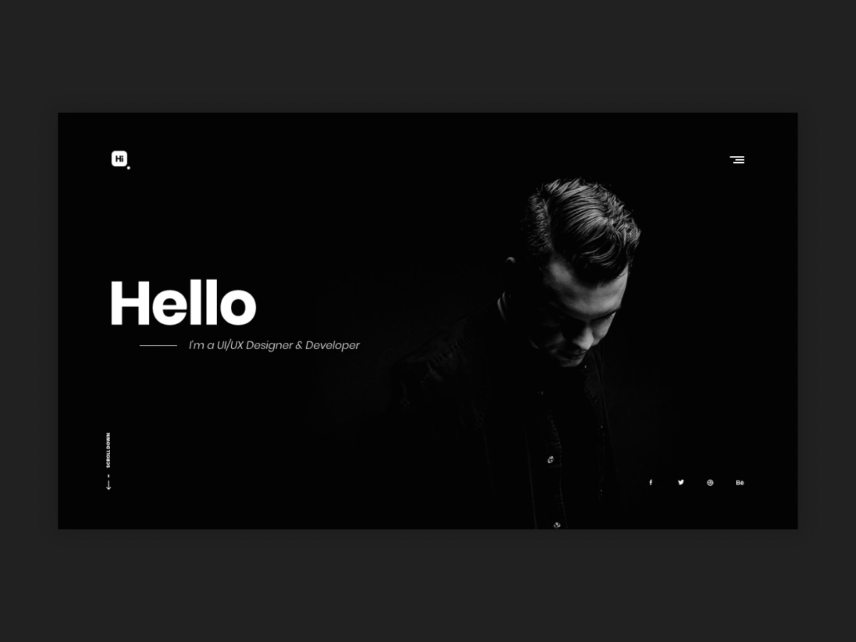 Hi. - Simple Portfolio by Orkan Çep on Dribbble