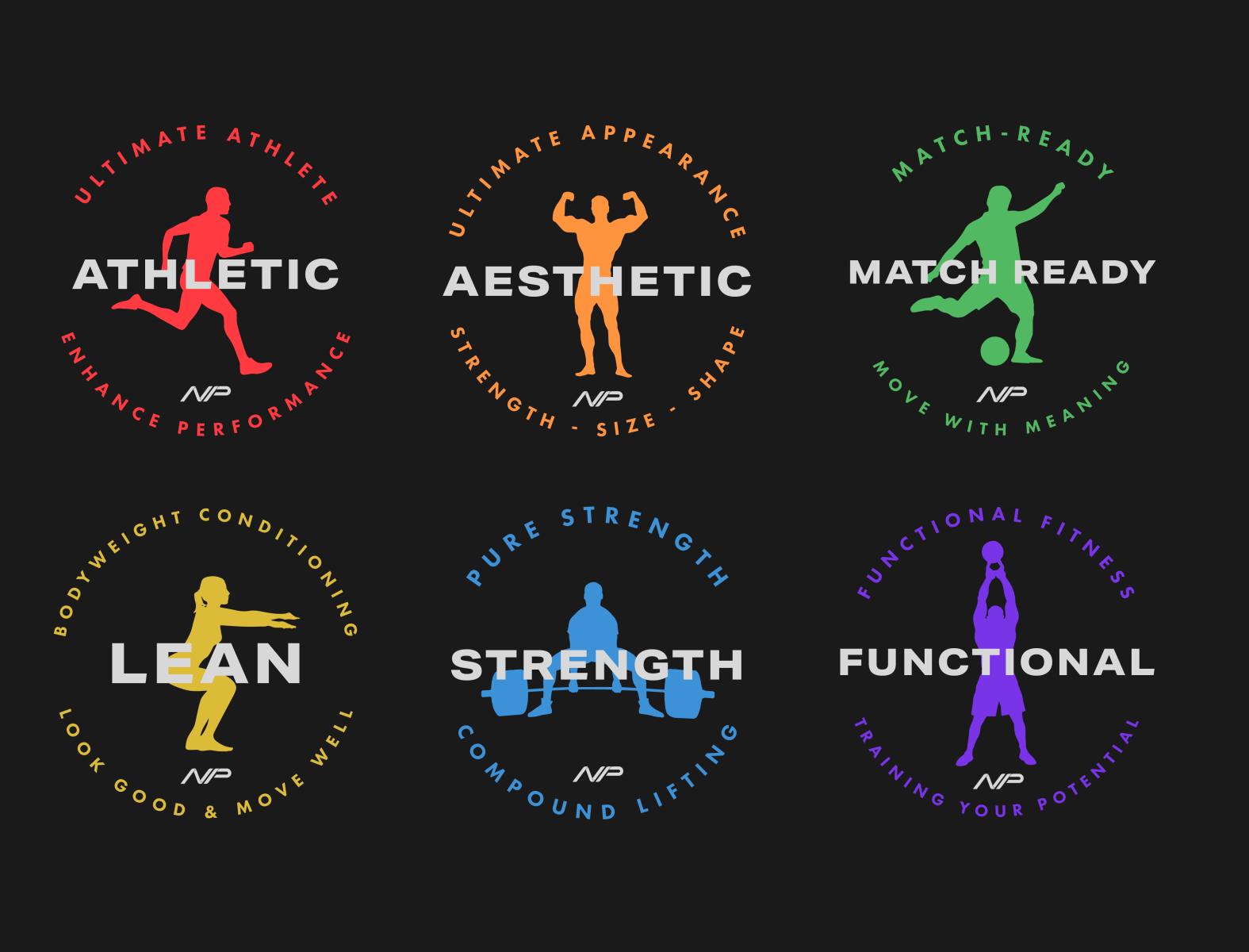 N Performance - Program Logos by Danny Kirkpatrick on Dribbble