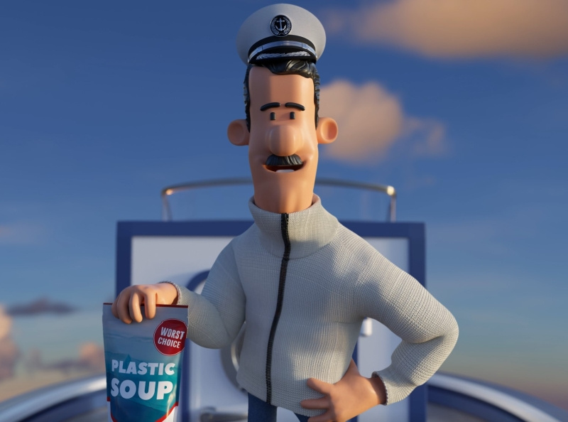 3d character design Captain animation by Sjoerd Antal aka Wild Fruit on ...