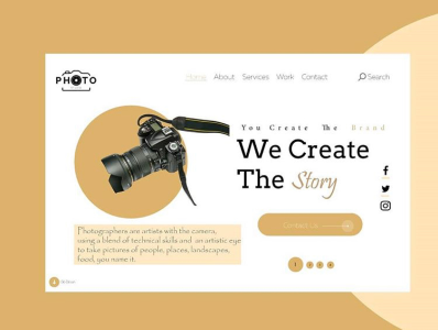 Photography_ui_design by Raghul V on Dribbble
