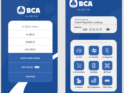 BCA Mobile Banking Exploration by Andre Reynaldi Lusikooy on Dribbble
