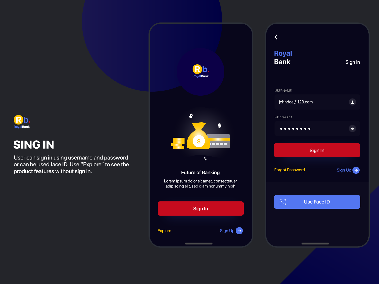Bank App (Dark Theme) by Darshana S Kelum on Dribbble