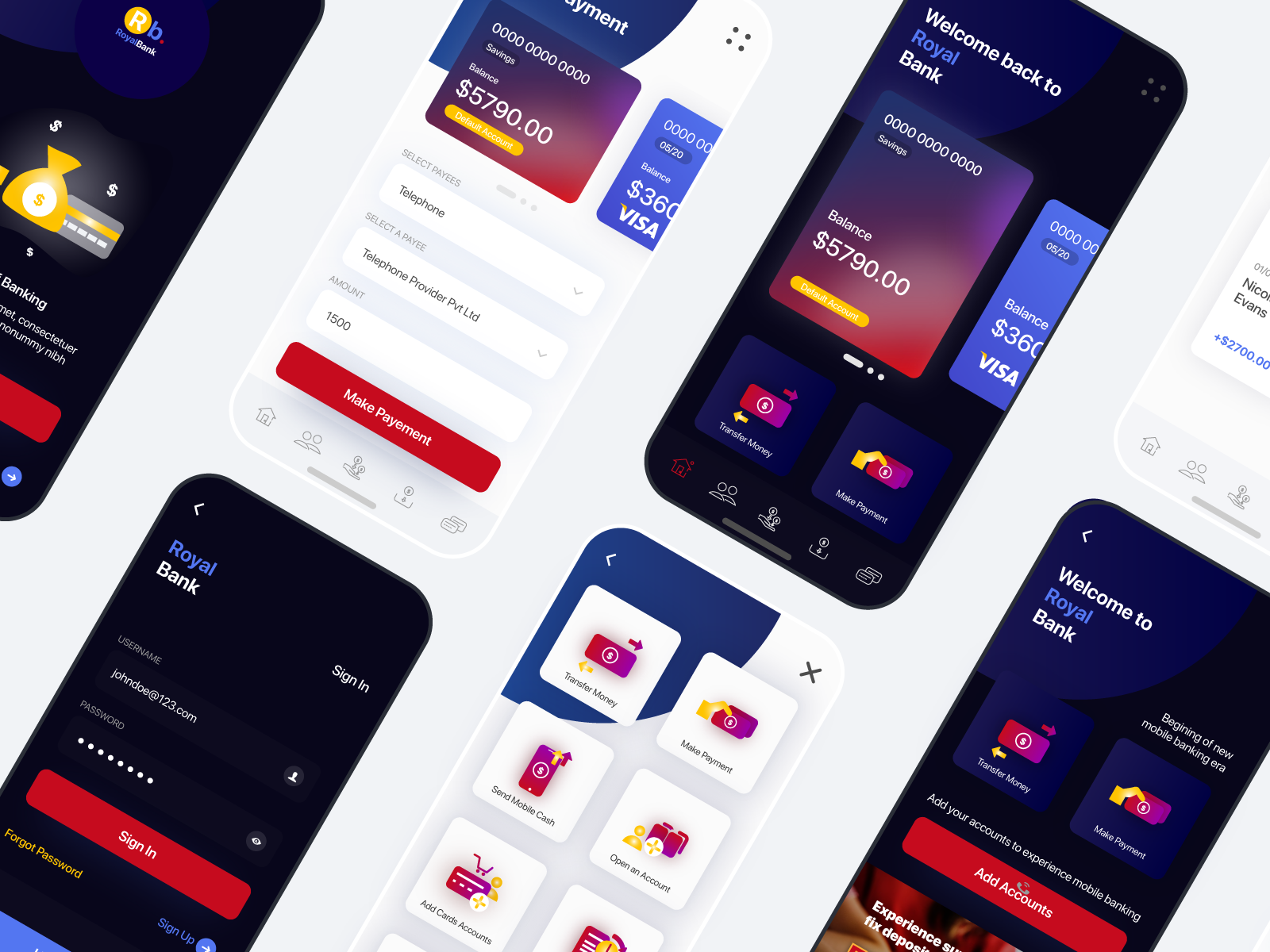 Dribbble - Bank App Banner.png by Darshana S Kelum