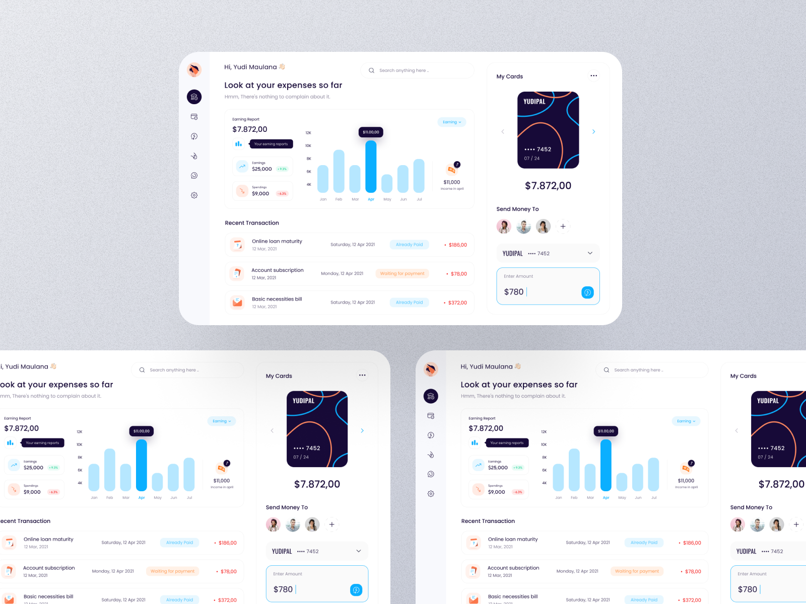 Banking Management Dashboard by Scrillo Designer's on Dribbble