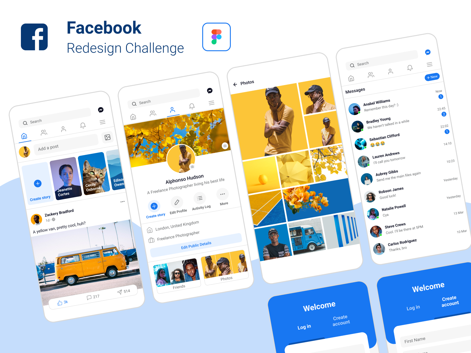 Facebook App Redesign by Guilhermino Gomes on Dribbble