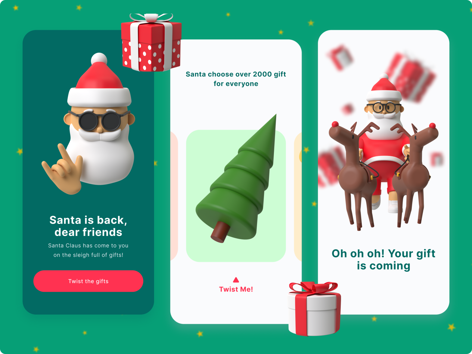 Santa is back 🤘 by Simone Cavallini on Dribbble