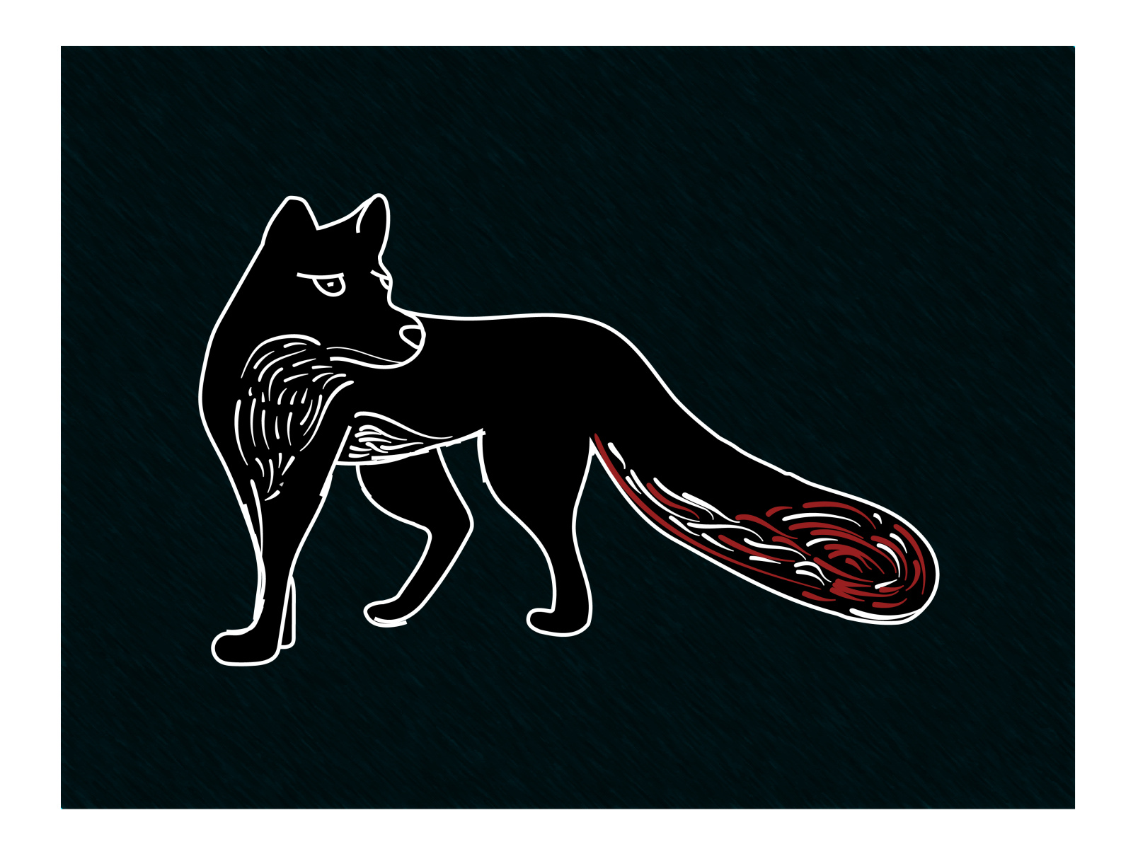 lis malowany linoryt3 by Agnieszka Młynarczyk on Dribbble