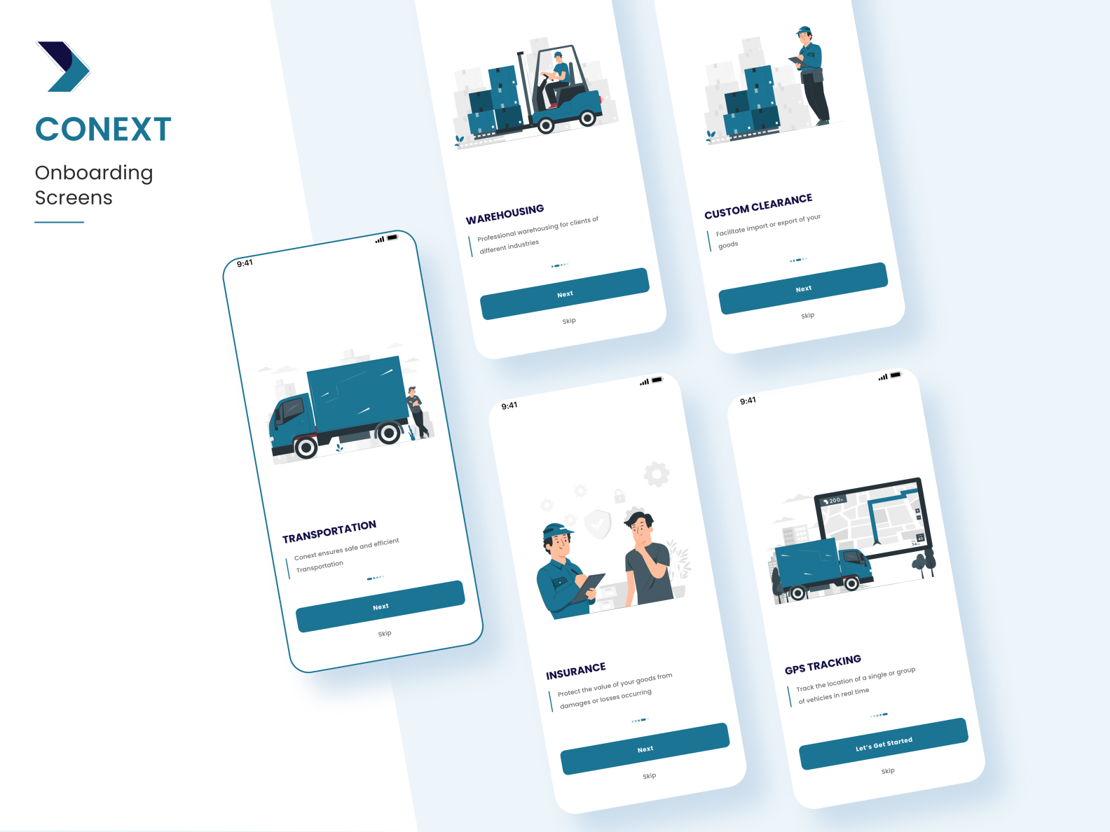 Transport & Logistics - Mobile App UI by UI Enthusiast on Dribbble
