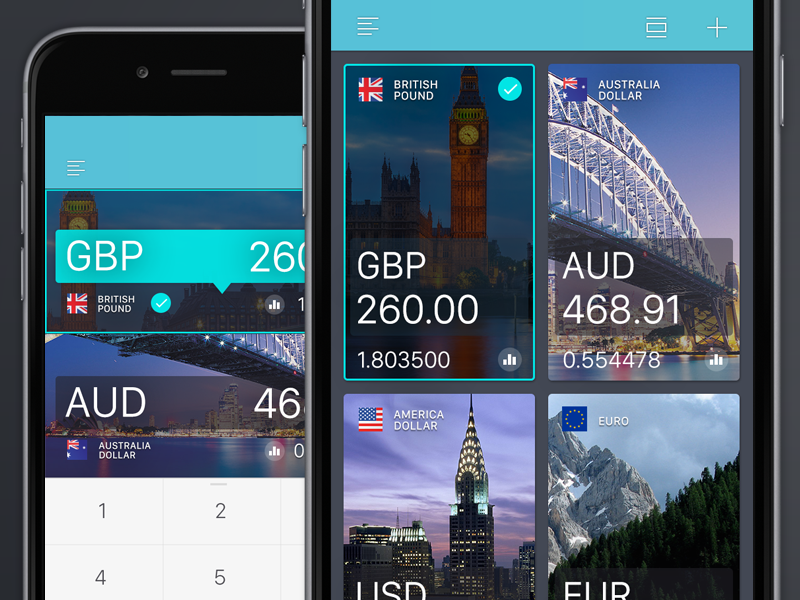 Currency App - iPhone by Nick Flower on Dribbble
