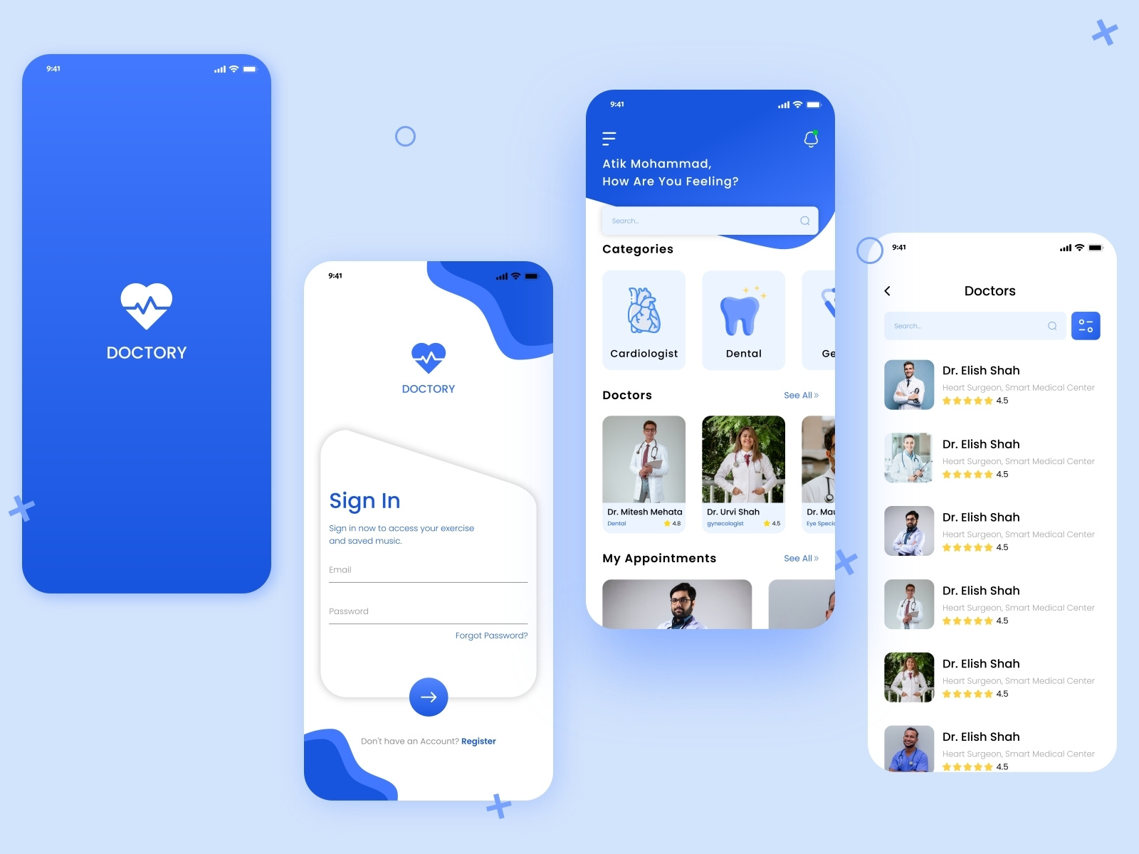 Medical/Doctor App by uigraphicdesign68 on Dribbble