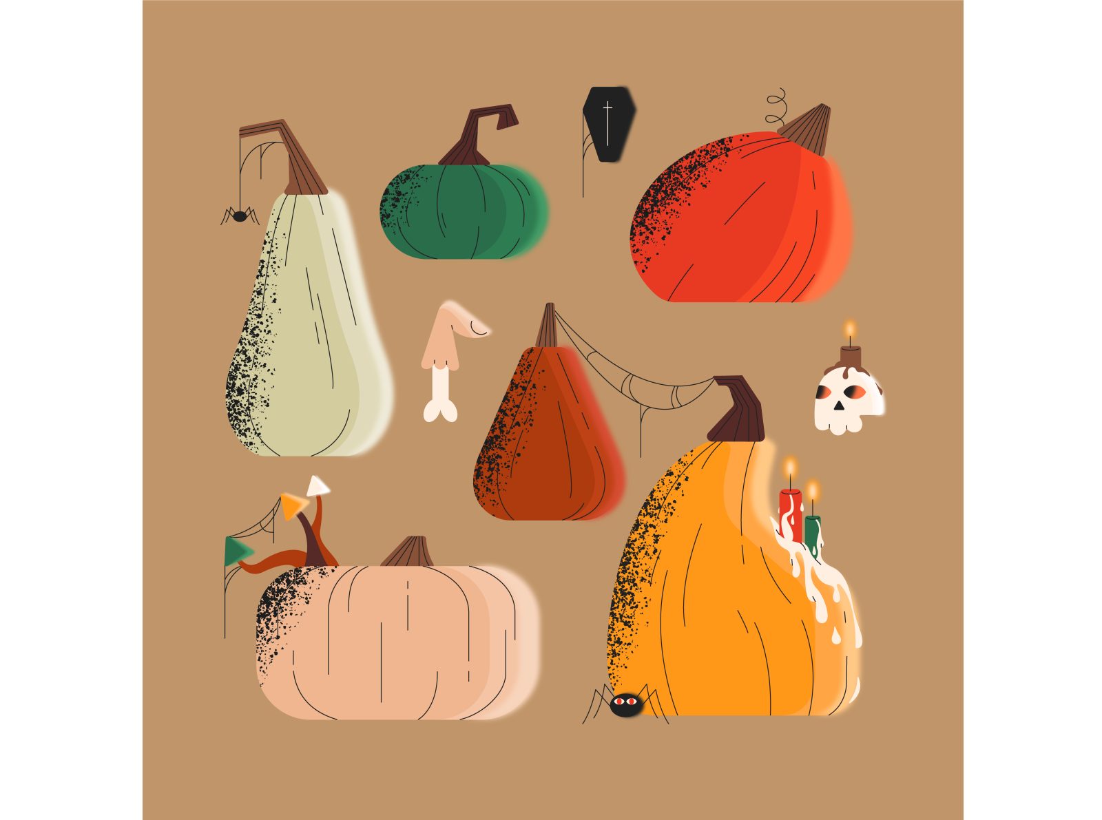 Halloween by zolotaya elizaveta on Dribbble